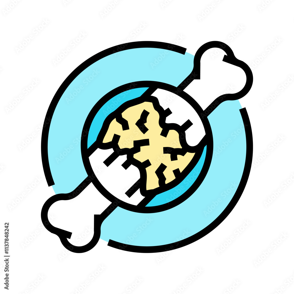 bone healing fracture injury color icon vector. bone healing fracture ...