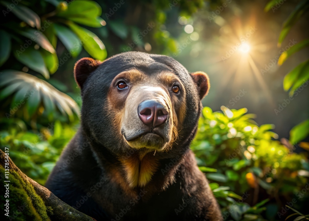 Moody Malayan Sun Bear, Sepilok Borneo Wildlife Photography, Tired Sun ...