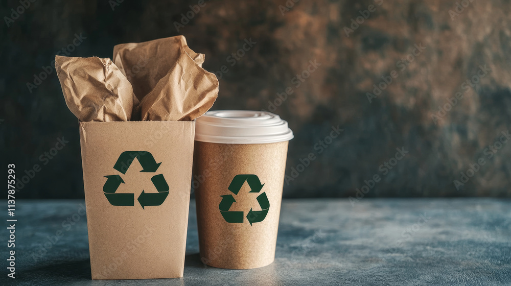 "Eco Friendly Packaging for a Sustainable Future" in bold, modern, sans ...