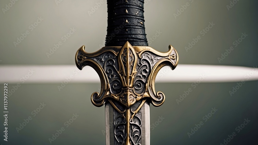 Excalibur, the iconic sword that represents the heroic and mystical ...