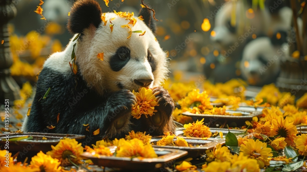 Vesak Festival . process of preparing and decorating a panda for Vesak ...