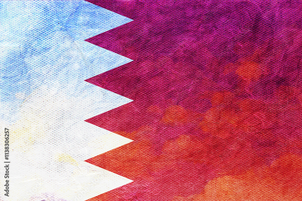 bahrain flag Colorful paper texture background with stripes and flag ...