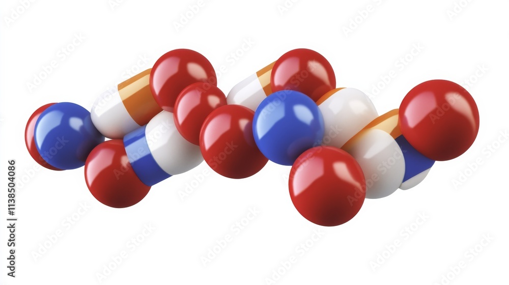 triazolam molecular structure, 3d model molecule, tranquilizer ...