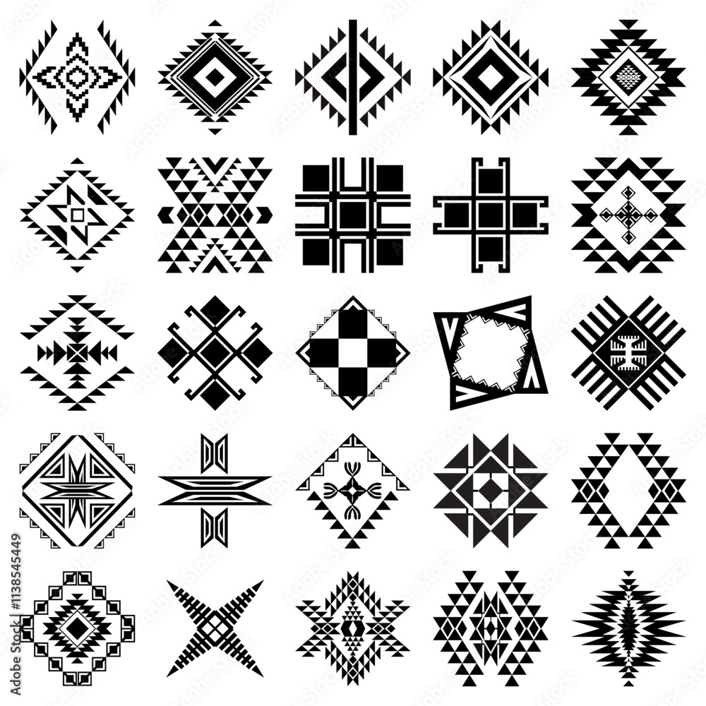 Native American textiles are known for their intricate tribal patterns ...