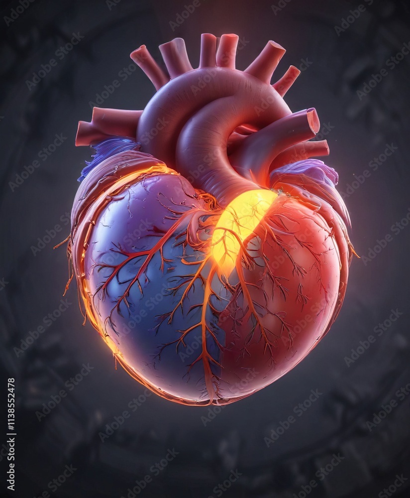 Irregularly beating heart with rapid ventricular fibrillation ...