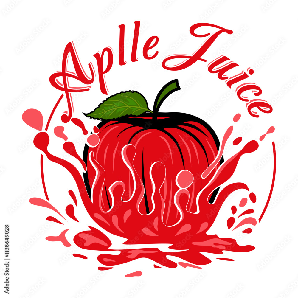 apple juice logo, apple fruit icon. for drink labels, juice drink icons ...