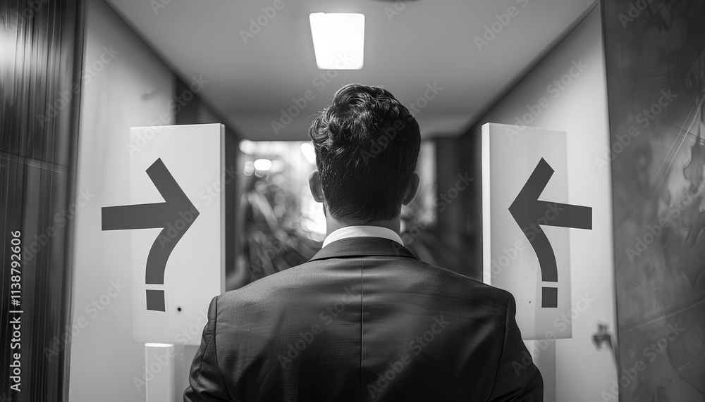 Business decisions, career path, direction of work or choose the right ...