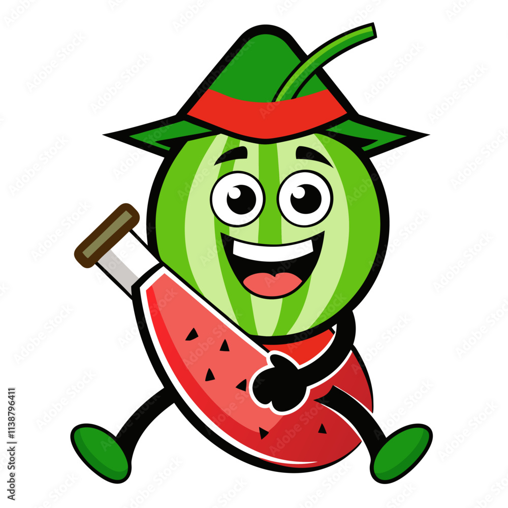 Watermelon Mascot Logos: Coffee Cup, Angry Gamer, Boxing Gloves ...