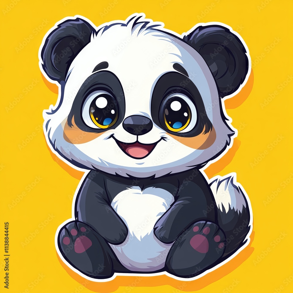 vector sticker cartoon animal faces with exaggerated emotions like ...