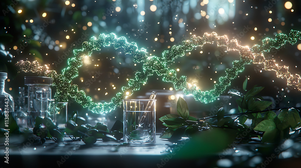 High resolution holograms of DNA sequences floating among plants ...
