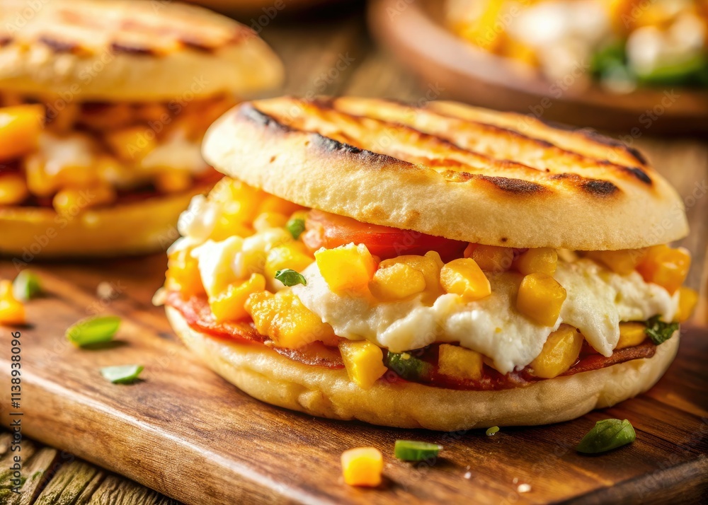 Macro lens captures Venezuelan and Mexican arepas' cheesy, textured ...