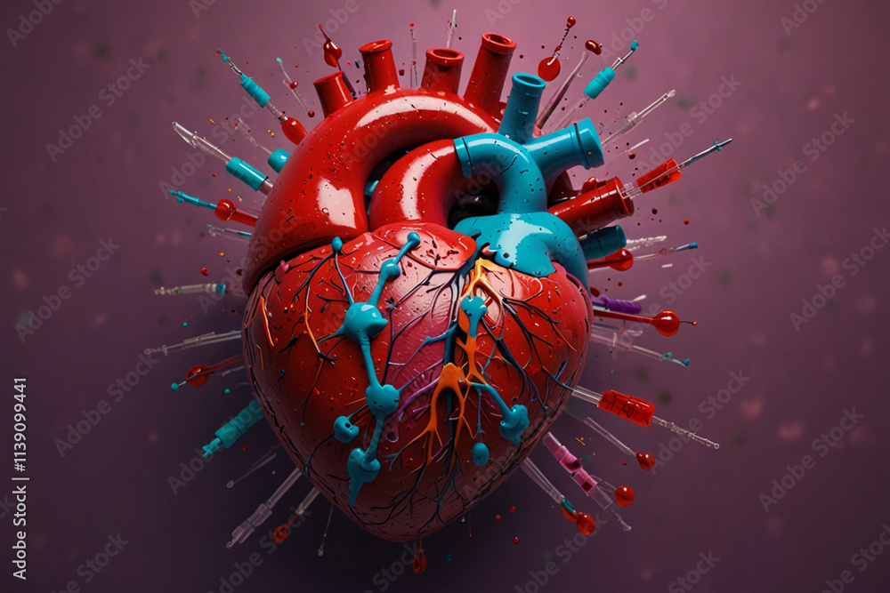 Heart Anatomy for Science | Scientific Structure Of Human Heart | Human ...