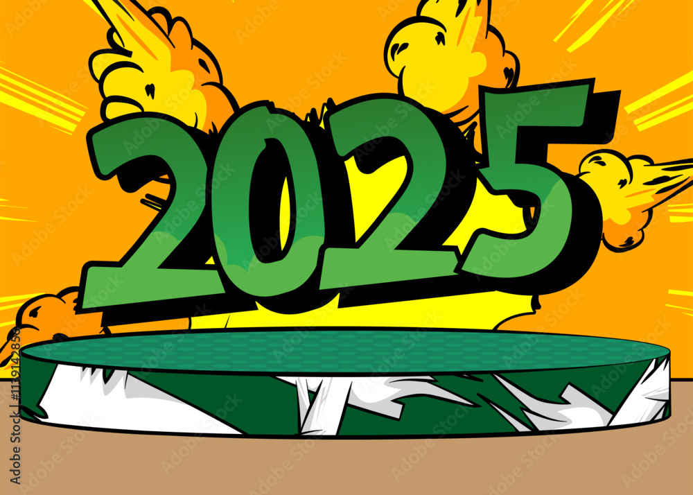 Comic Book Product podium stage for mockup presentation with 2025 ...