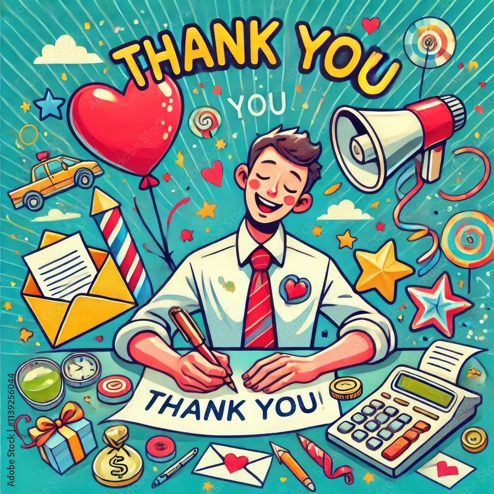 illustration Say thank you with style this National Thank You Note Day ...