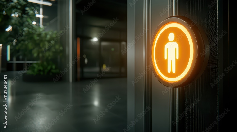 No public toilet access, sign on door restricting restroom use to ...