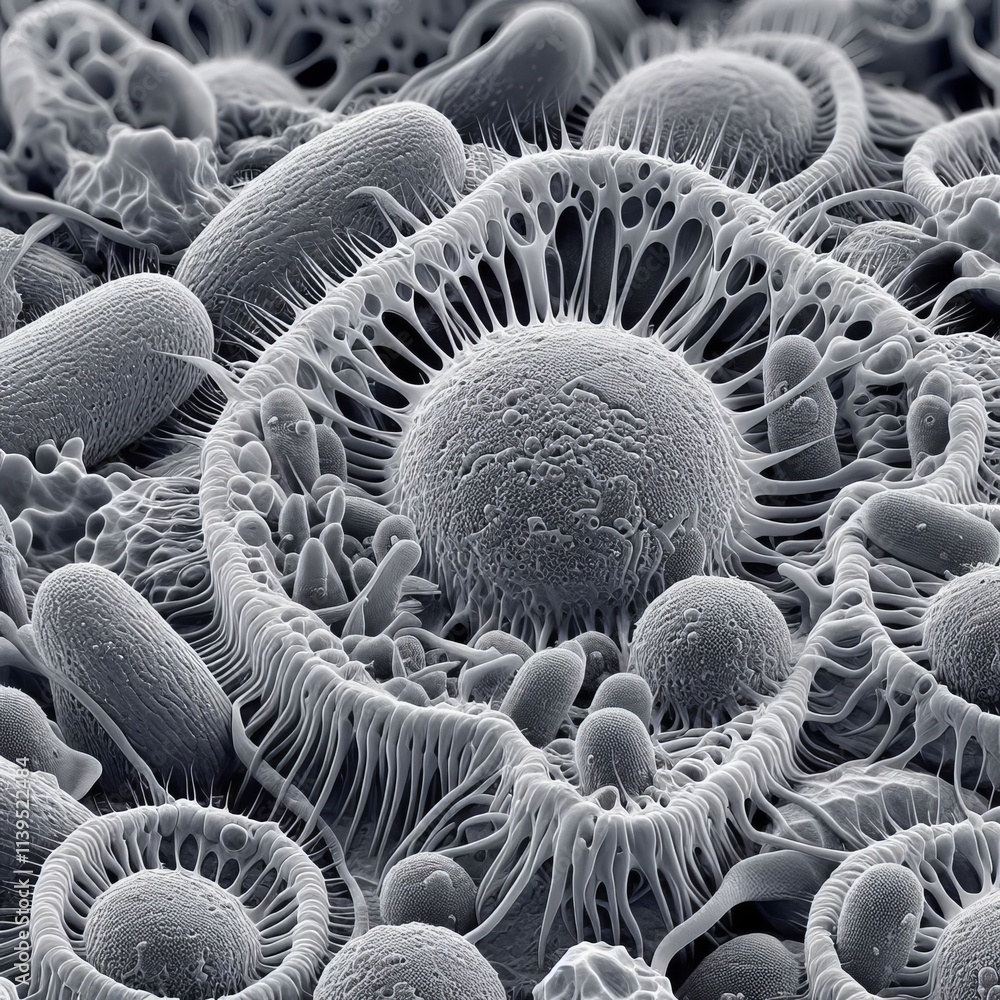 131 High resolution SEM image showing the symbiotic algae within Stock ...
