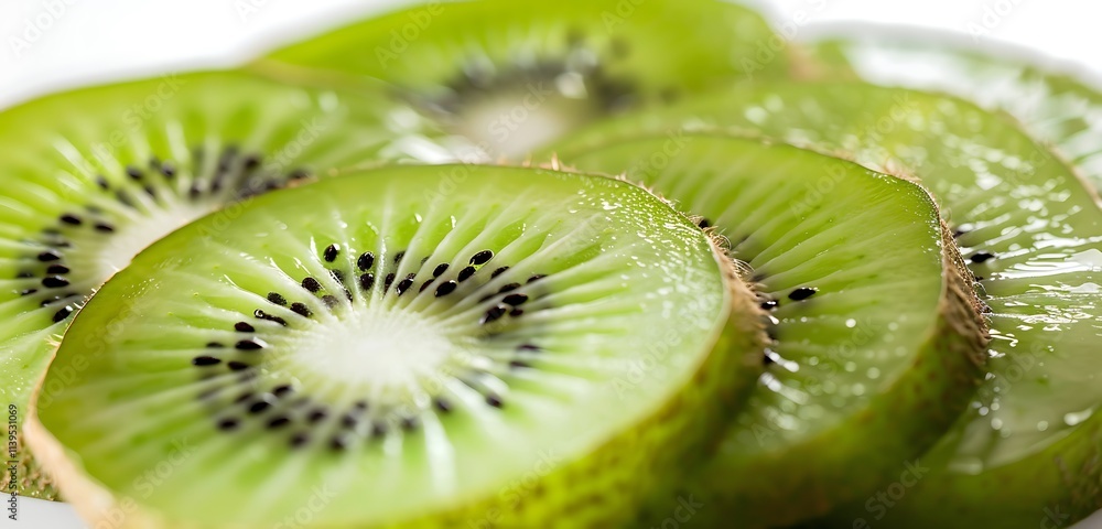 "Freshly Cut Mixed Fruits Assortment Displayed on a Transparent White ...
