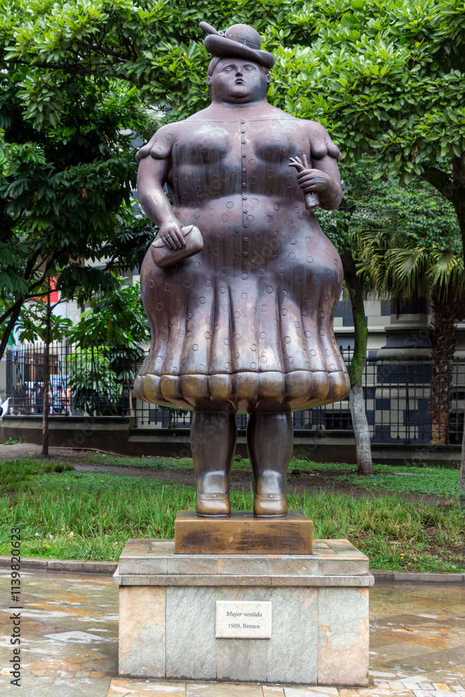 Medellin, Antioquia, Colombia : July 27 2024 : Botero Plaza. Sculpture ...