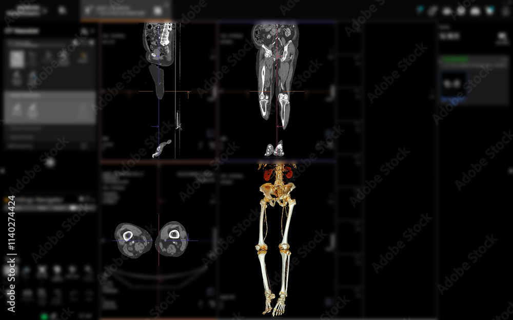 3D CTA of Lower Extremities:.A clear 3D visualization of the femoral ...