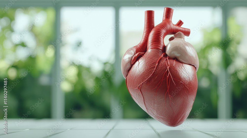 Obesity Chronic concept. detailed medical diagram of human heart ...