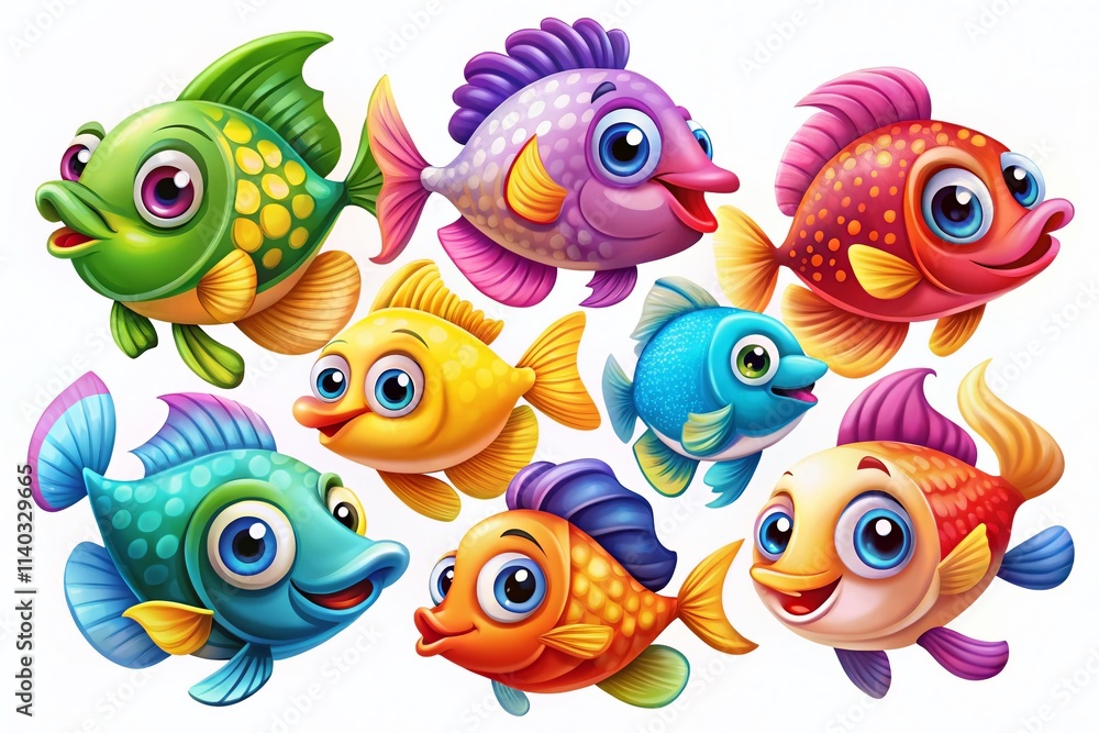 Cute Cartoon Fish Clipart, Funny Fish Images, Printable Fish Pictures ...