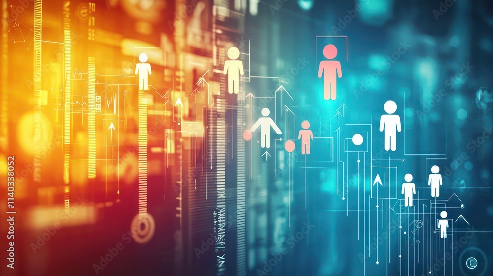 A visual representation of career progression with arrows pointing ...