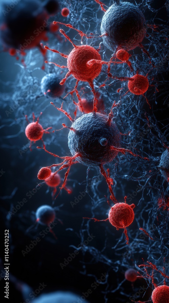 [Microscopic view of cellular structure] Microscopic Cells & Molecular ...