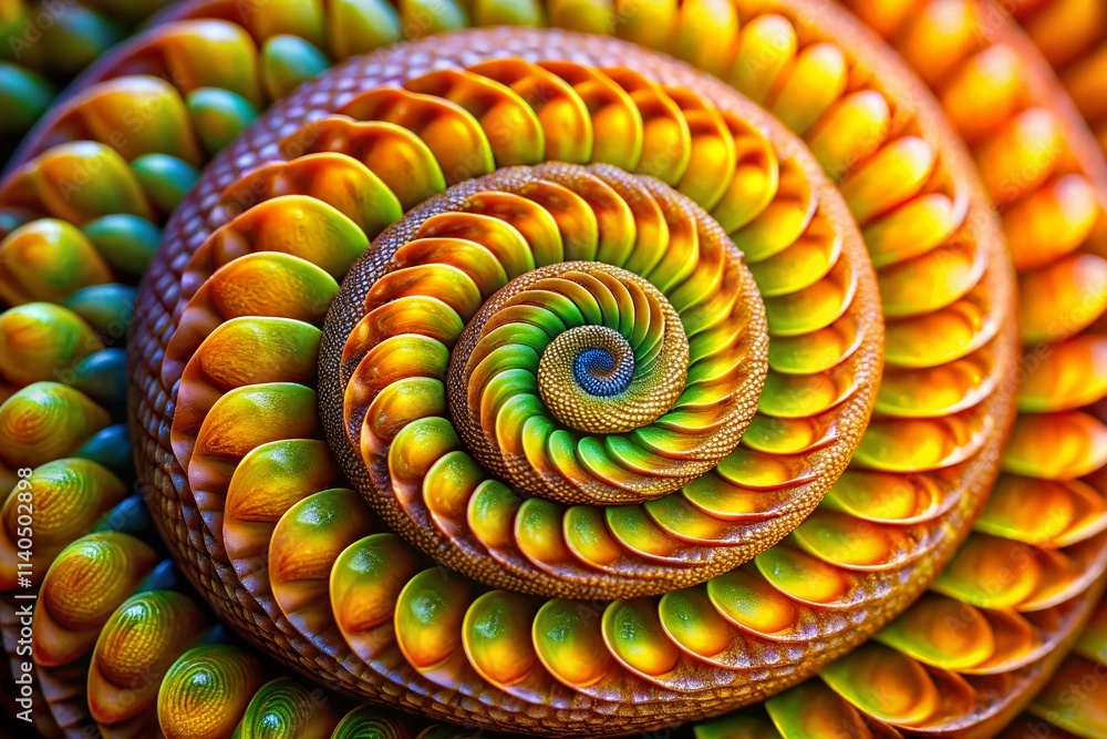 Macro Fibonacci Spiral Photography Logo Design: Golden Ratio, Nature ...