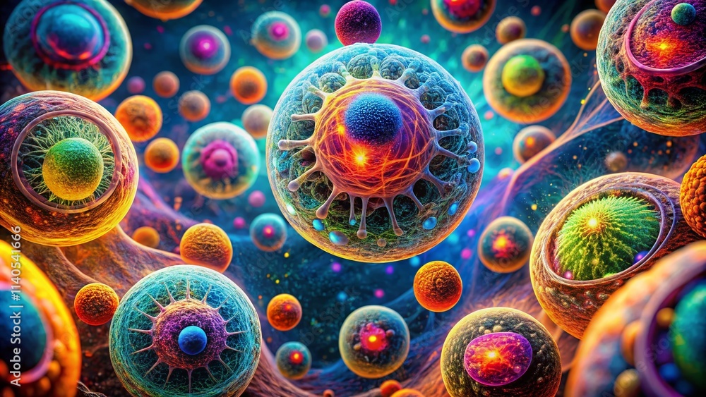 Microscopic Cell Division Stages: Long Exposure Photography of Mitosis ...