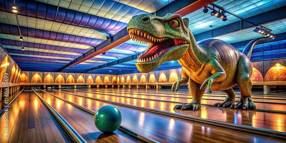 Prehistoric Bowling: Jurassic Park Architecture, Dinosaur Bowling Ball ...