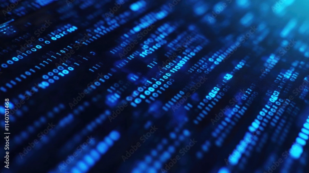 Blue digital binary data background. Digital binary code matrix ... Blue digital binary data background. Digital binary code matrix ...