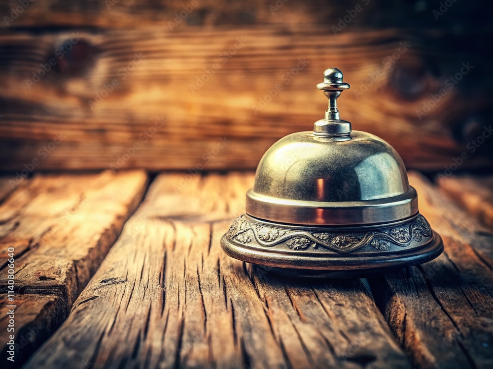 Vintage Silver Alarm Bell Service Call Retro Antique Ringing Hotel ...