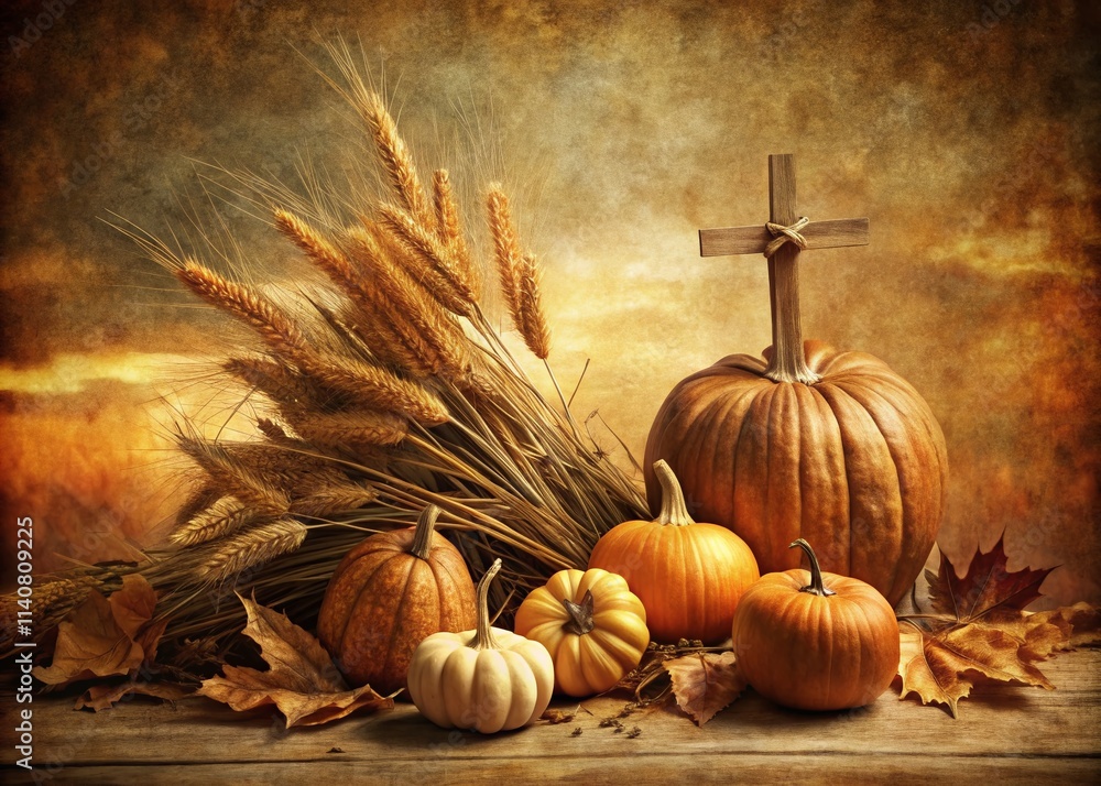 Vintage Thanksgiving Christian Clip Art: Free Images for Autumn Harvest ...