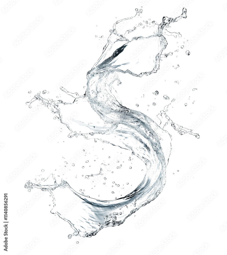 Blue water splash or wave splash isolated on transparent background png ...