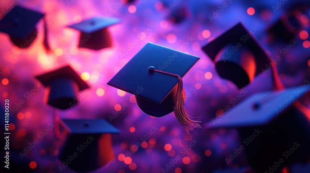Graduation Celebration Background Design for Class of 2025 with ...