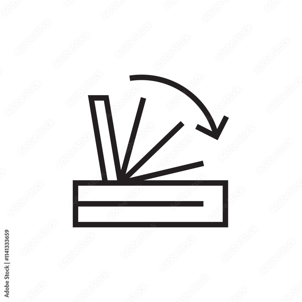 soft lid closing icon vector eps outline editable stroke Stock Vector ...