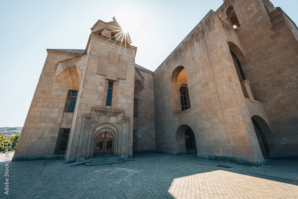 Saint Gregory the Illuminator Cathedral in Yerevan - the largest cathedral of the Armenian ...