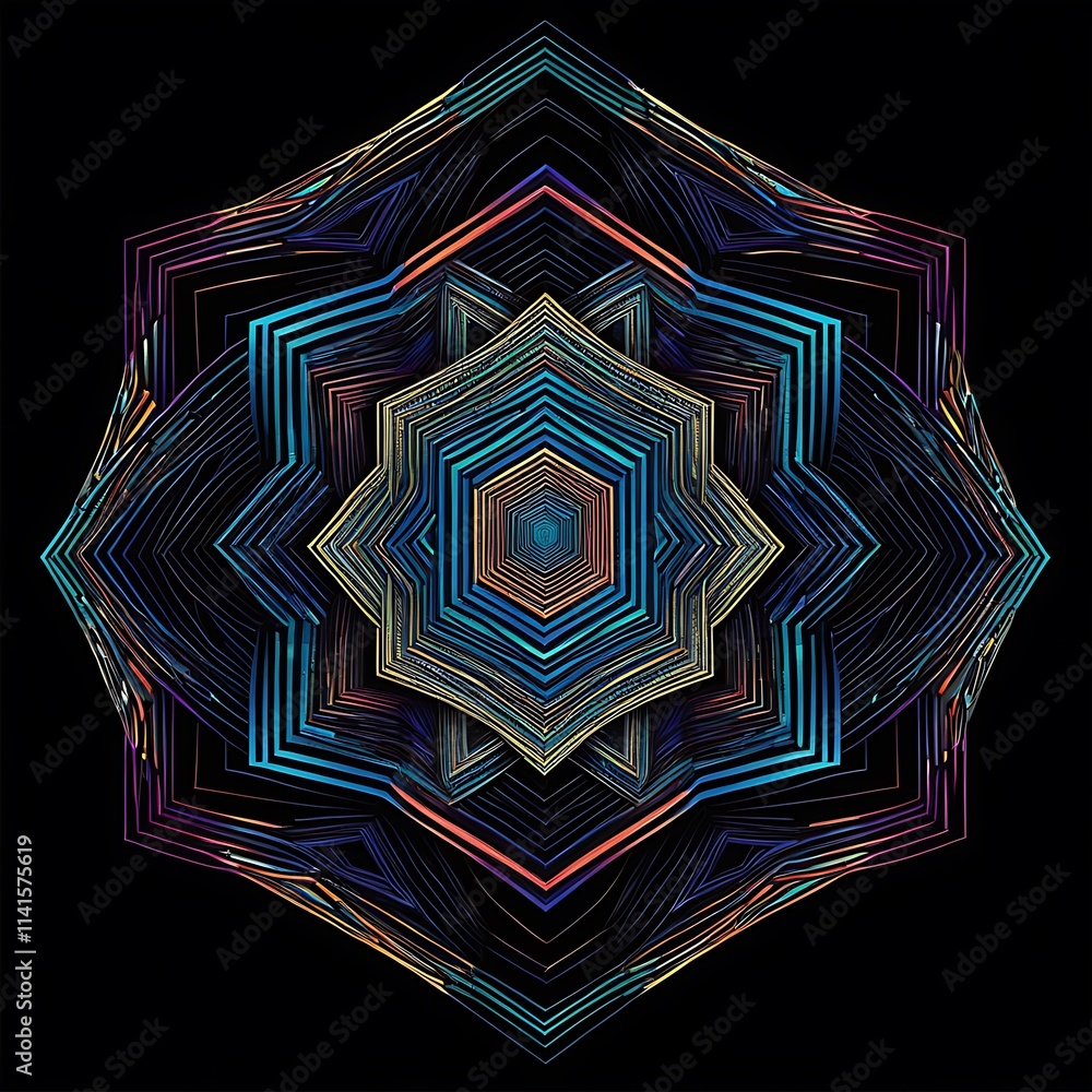 Simple geometric forms dynamic geometric abstract background visual ...