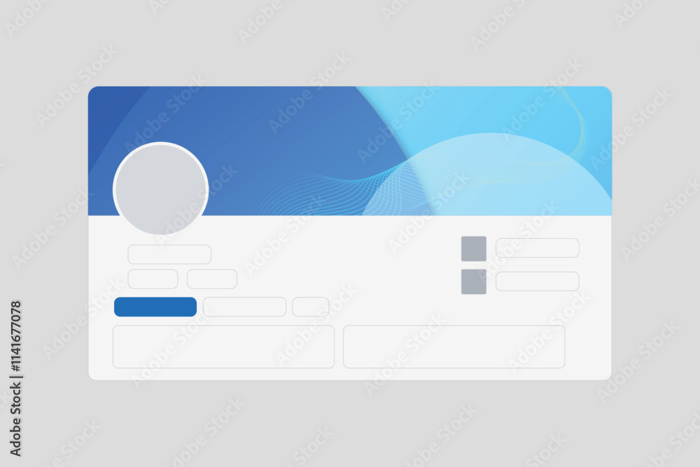 Linkedin banner mockup realistic linkedin profile page presentation ...