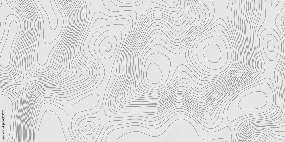 Topographic terrain map patterns vintage outdoors style abstract wavy ...