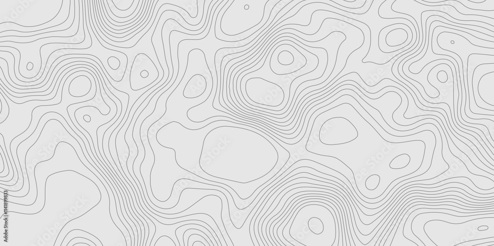 Topographic terrain map patterns vintage outdoors style abstract wavy ...