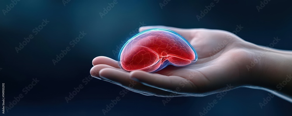 Medical chart showing a healthy liver transitioning into a cirrhotic ...