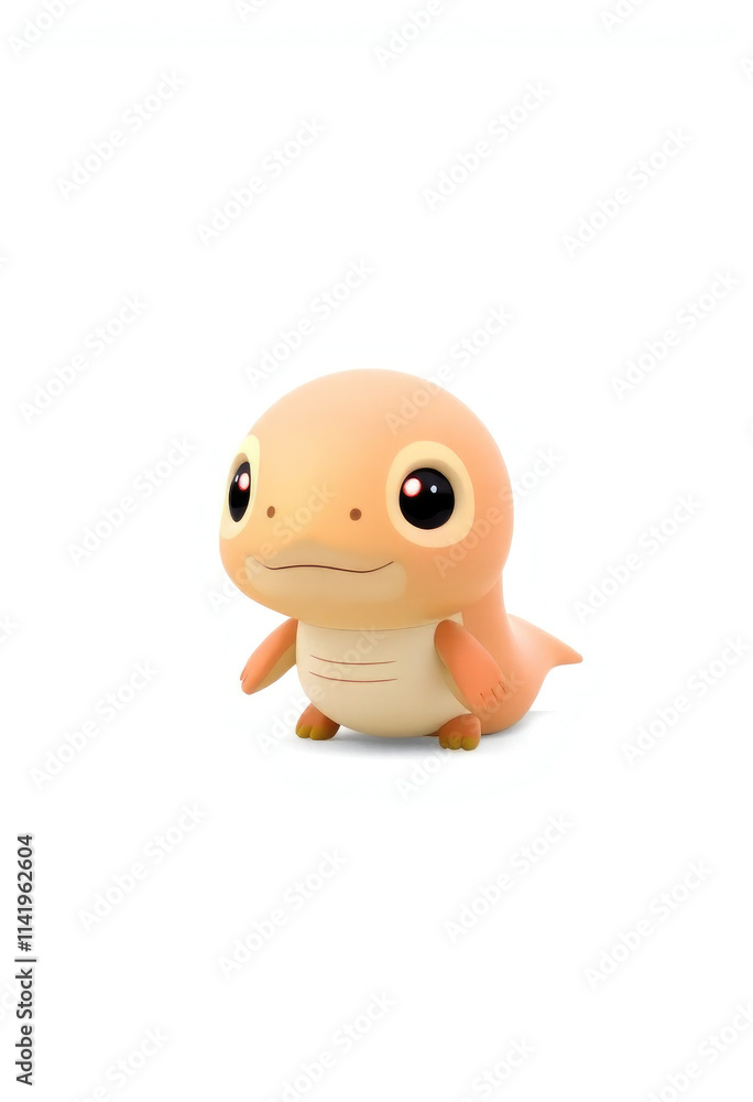 3D Chibi Eel Flashcards Clipart. Suitable for animal flashcard ...