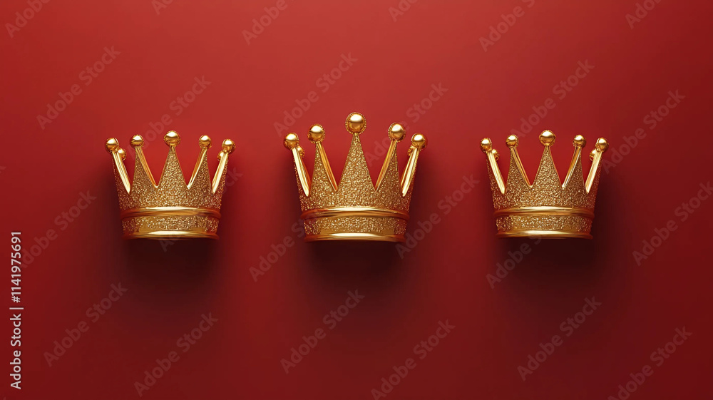 Foto de Stock las coronas de los tres reyes magos de oriente | Adobe Stock