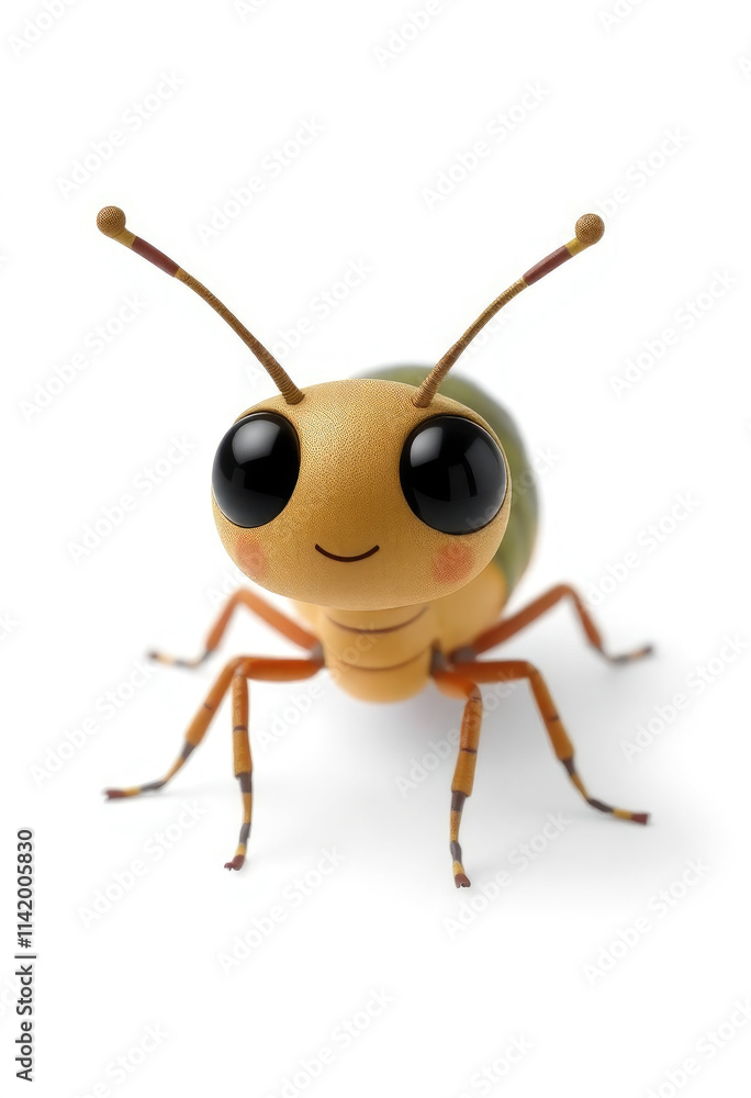 3D Chibi Stick Insect Flashcards Clipart. Suitable for animal flashcard ...