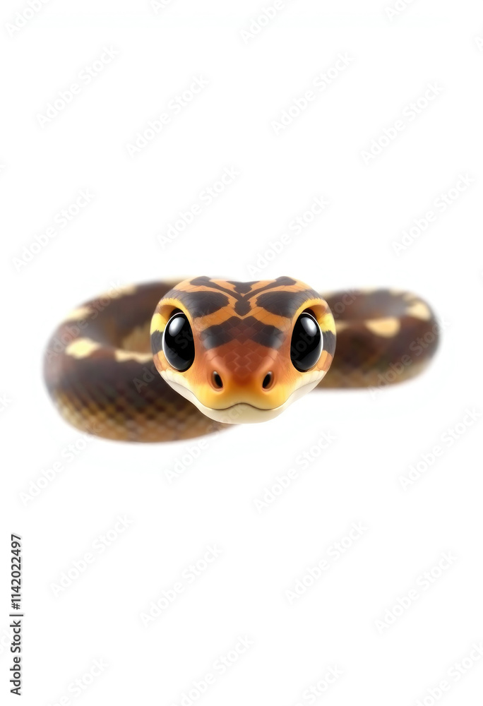 Montessori Flashcards Clipart Kawaii Boa Constrictor Clipart isolated ...