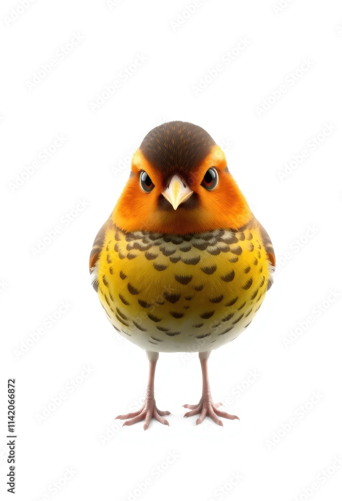 Montessori Flashcards Clipart Kawaii Quail Clipart isolated on a white ...