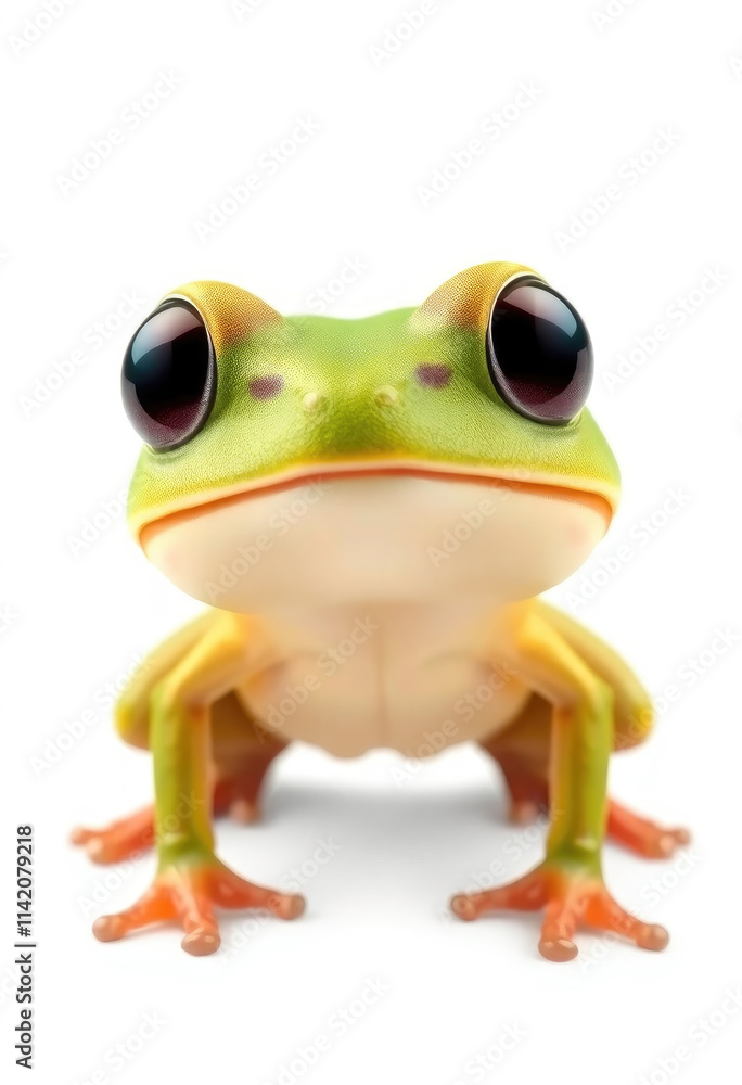 Montessori Flashcards Clipart Kawaii Spring Peeper Clipart isolated on ...