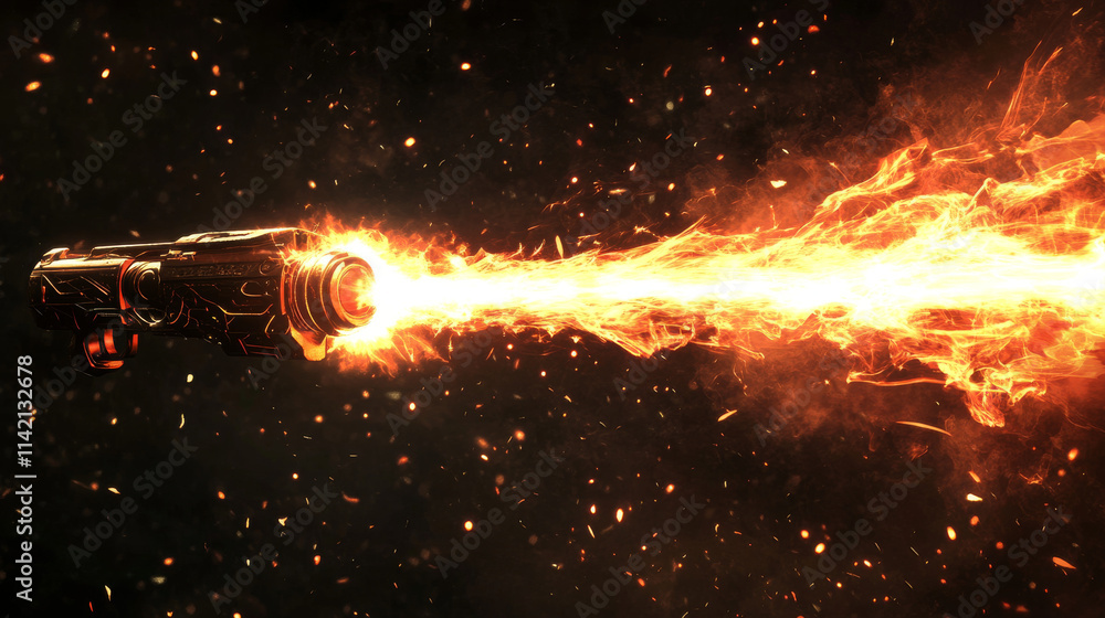 Game effects of magic beams, laser gun, energy shot and blast ...