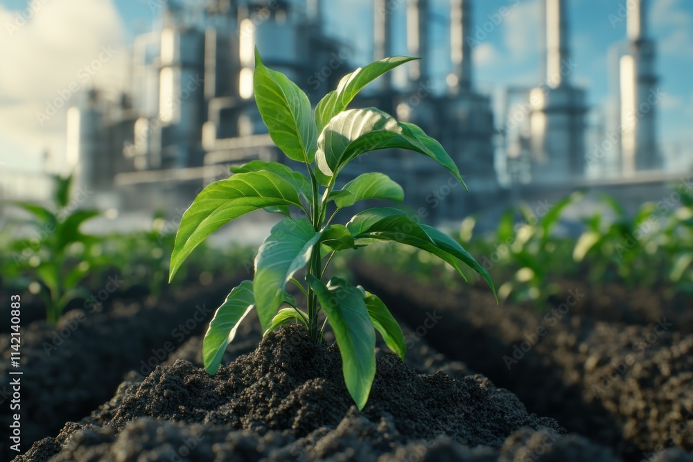 Explore the future of energy with biomass plantations, showcasing ...